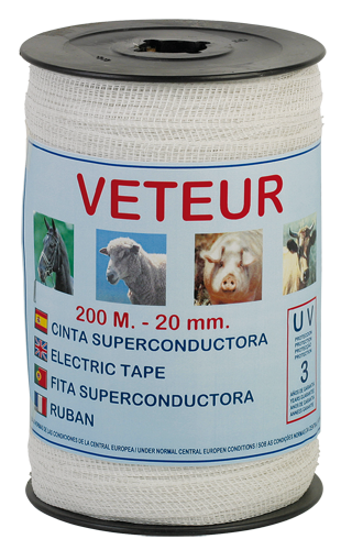 CINTA PASTOR ELÉCTRICO - BLANCA 13 mm - 200 m | Insvet | Instrumental ...